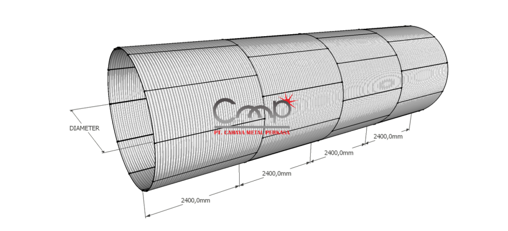 Multi Plate Pipe - Pabrik Baja Bergelombang Armco